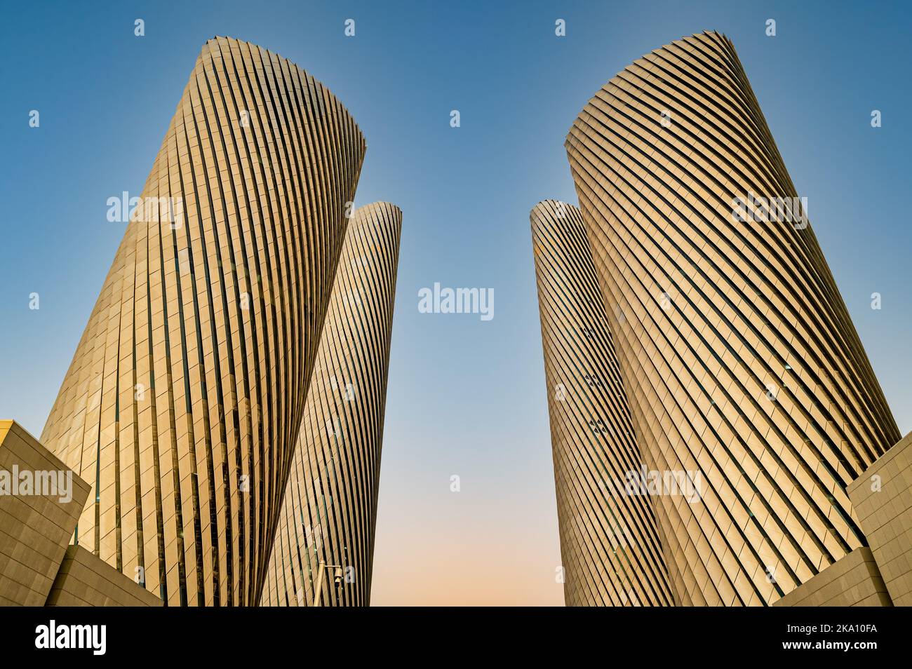 Lusail Plaza 4 tower. Lusail boulevard newly develop city of Qatar ...