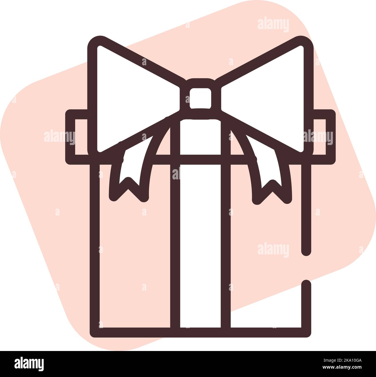 Event gift box, illustration or icon, vector on white background Stock ...