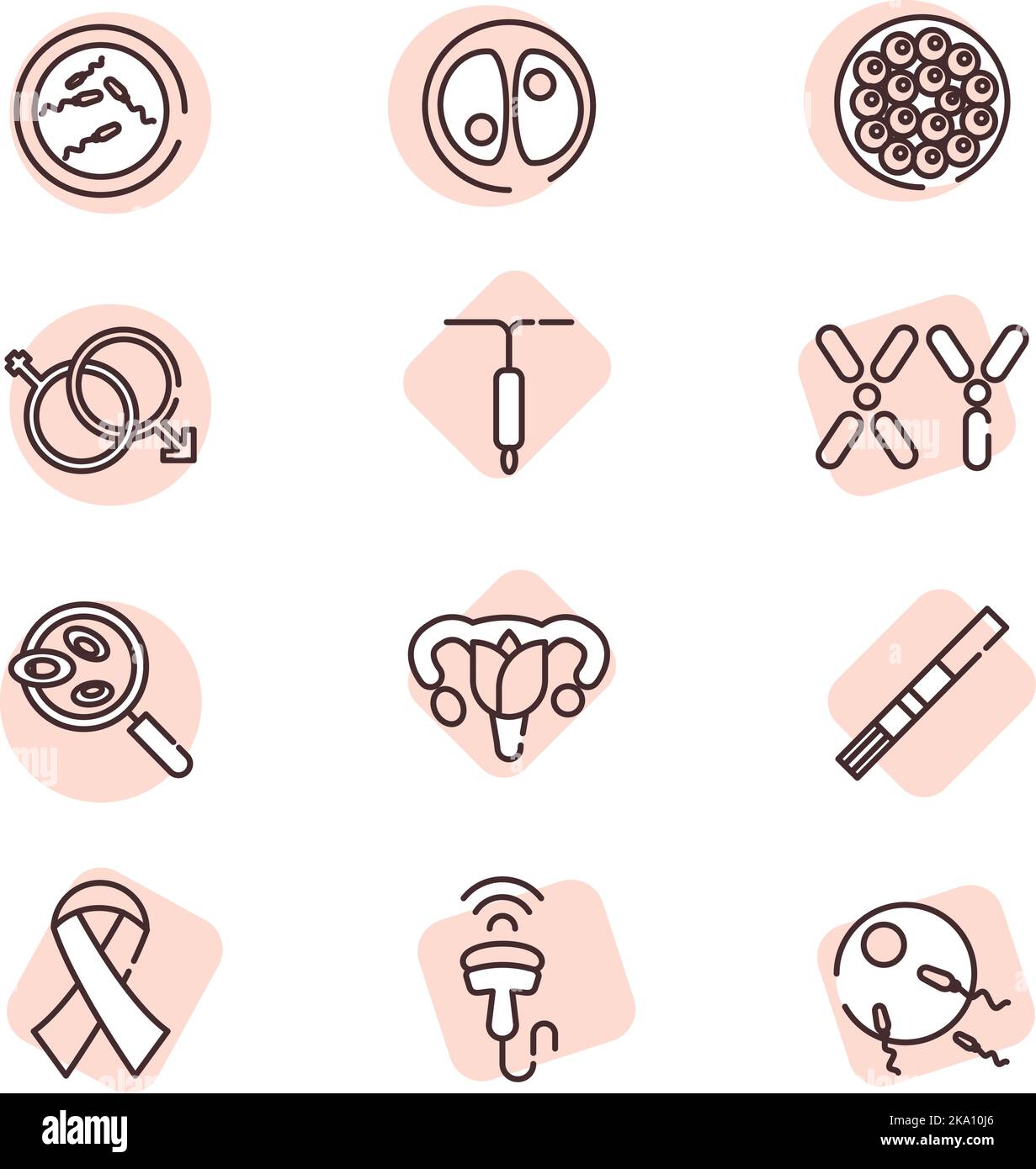 Health icon set, illustration or icon, vector on white background Stock ...
