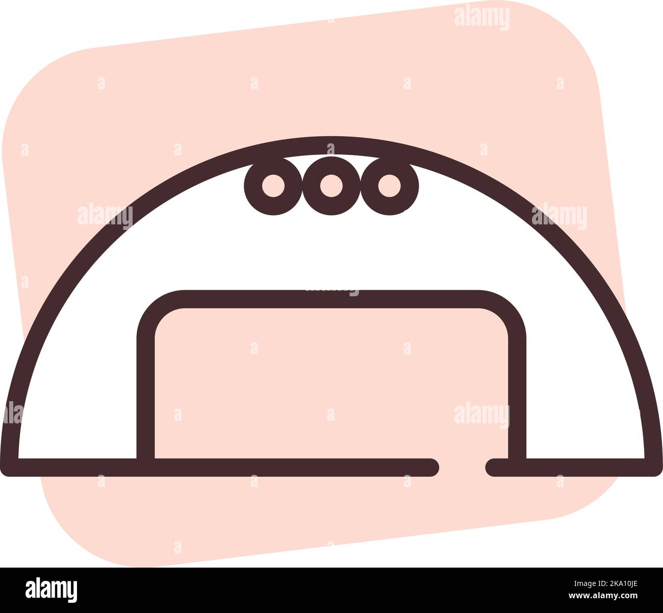 Electronics UV nail lamp, illustration or icon, vector on white ...
