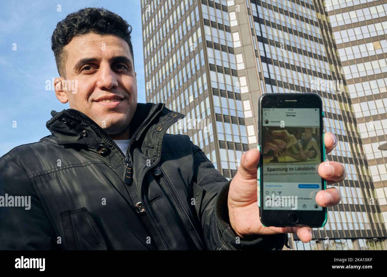 Essen, Germany. 28th Oct, 2022. Shoan Vaisi, former wrestler and ...