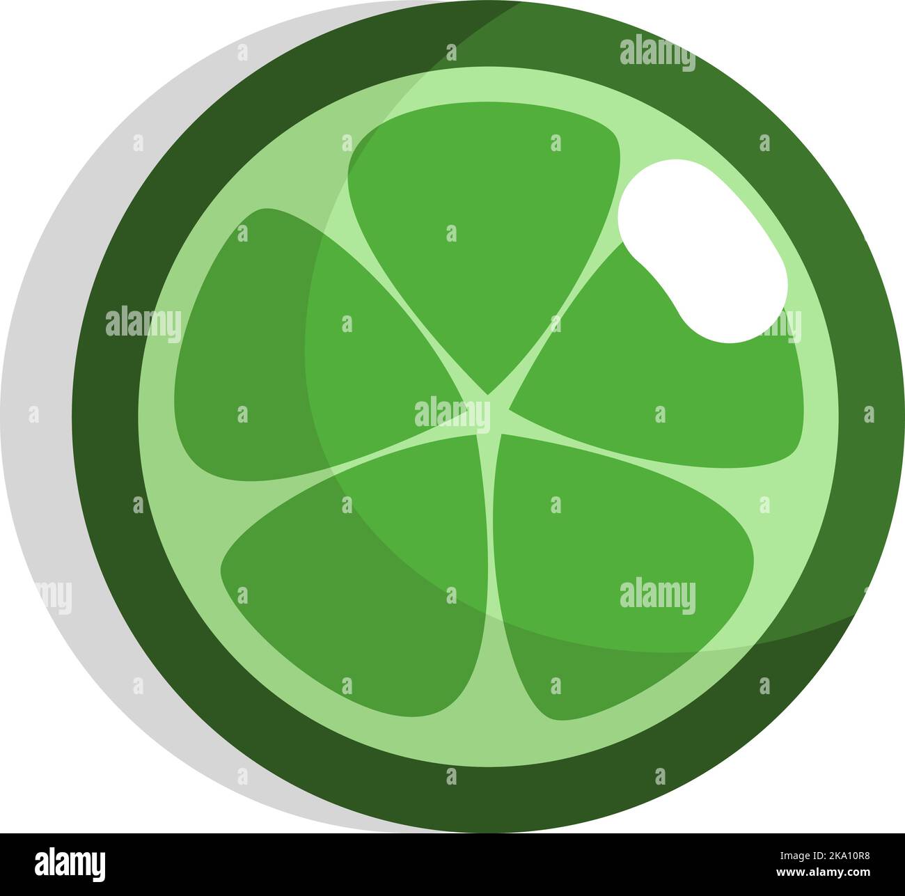 Green citrus tea glass Stock Vector Images - Alamy
