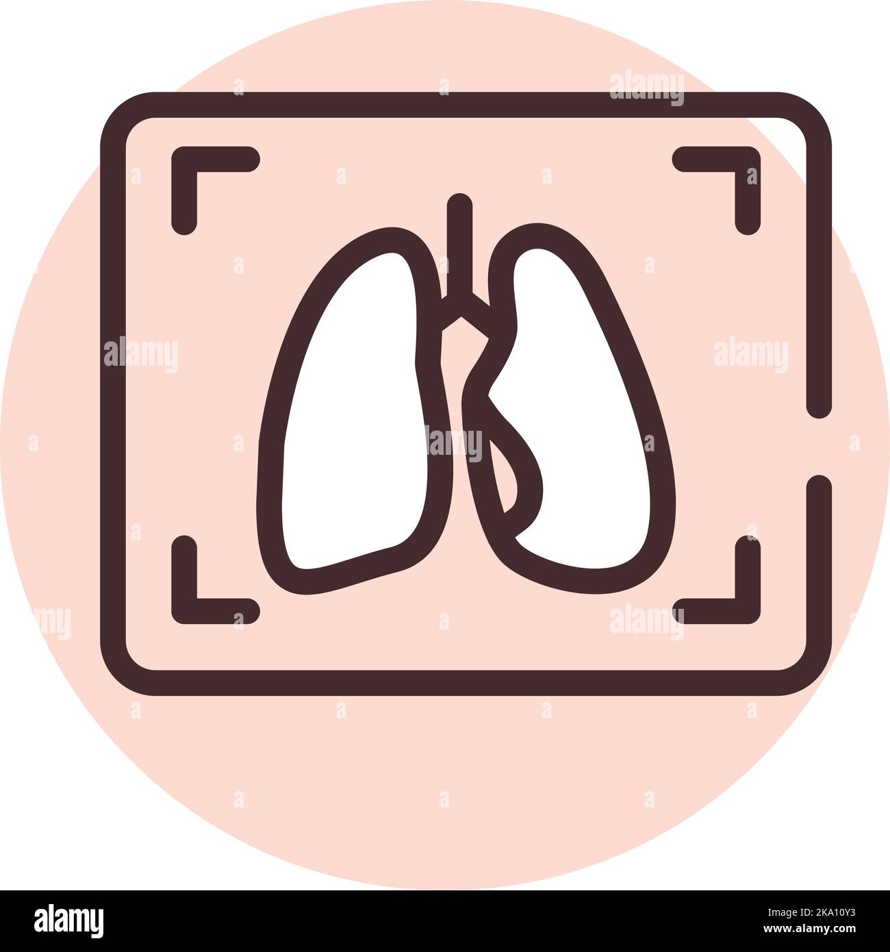 Health lungs, illustration or icon, vector on white background Stock ...