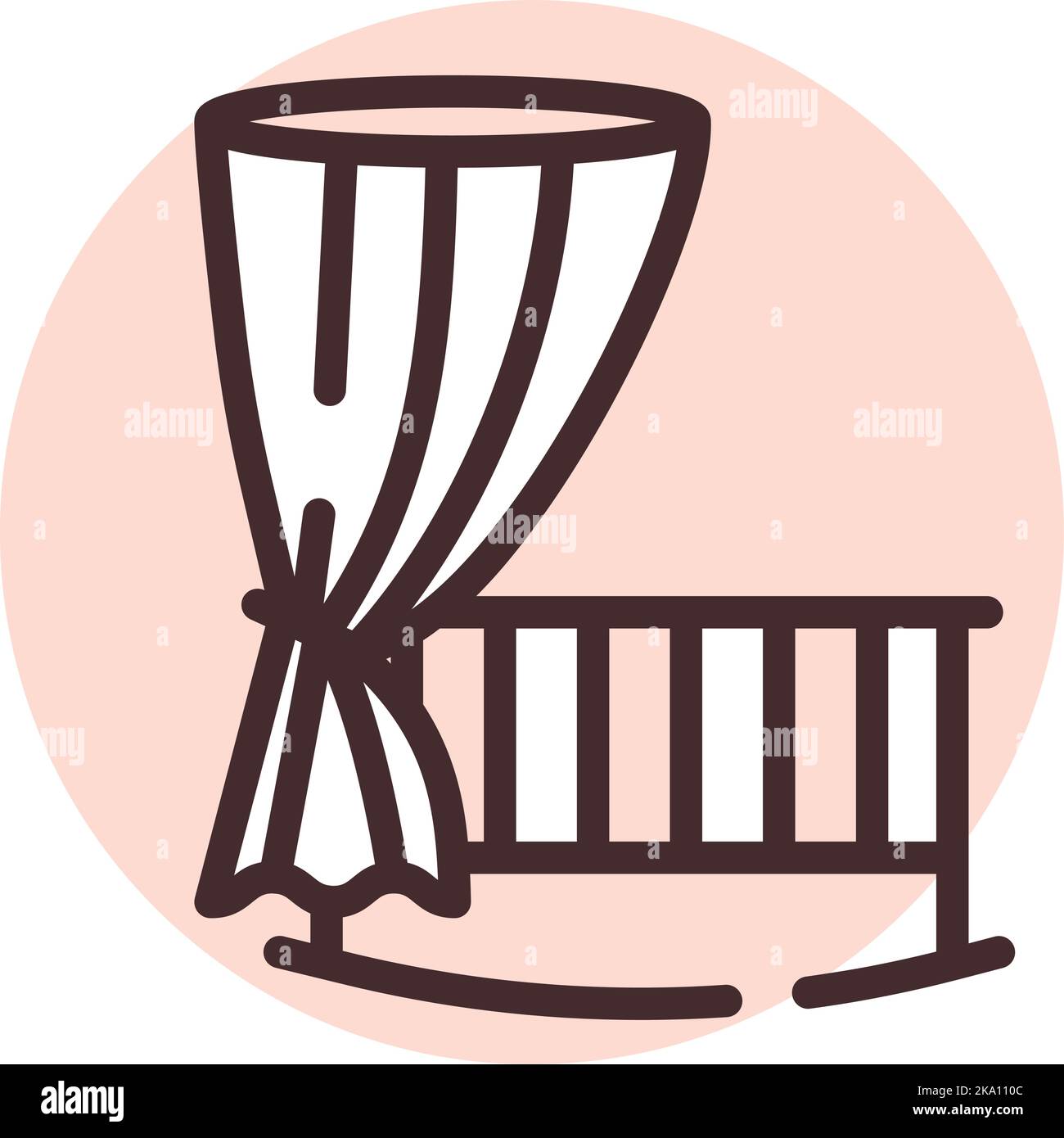 Home textile bedroom decorations, illustration or icon, vector on white ...