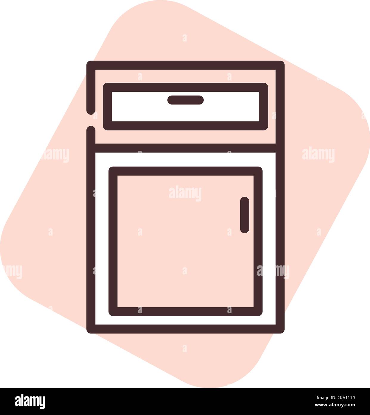 Furniture line icon set Cut Out Stock Images & Pictures - Alamy