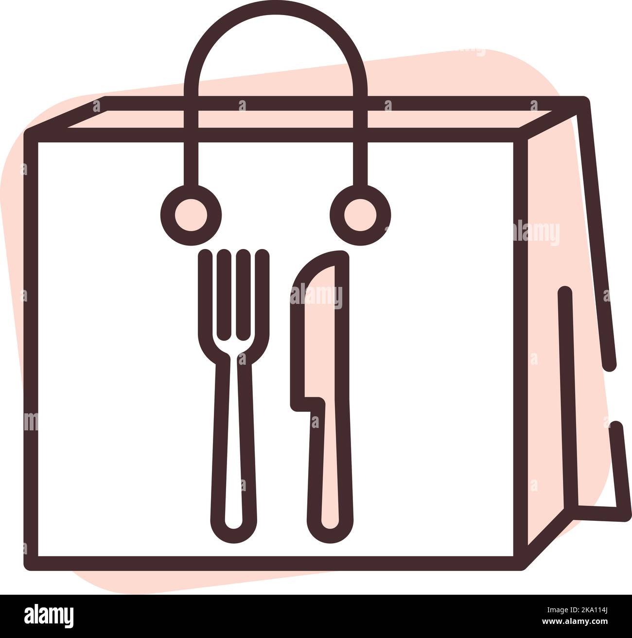 Fast food order bag Stock Vector Images - Alamy
