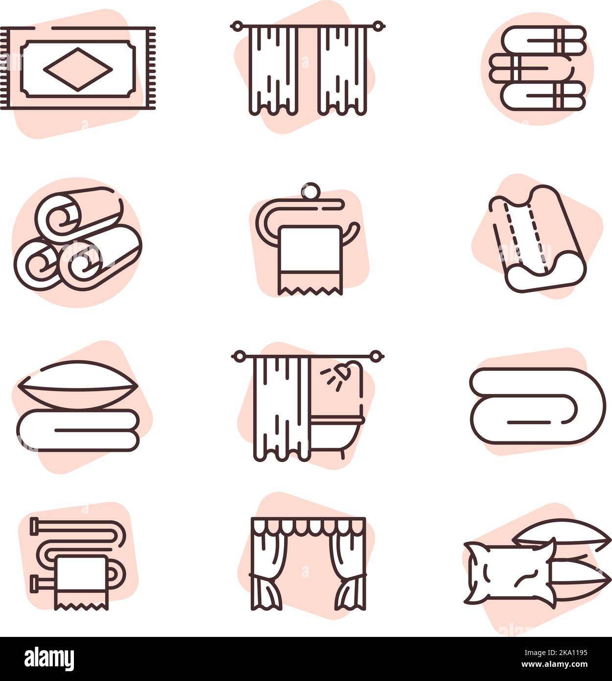 Home outline icons on Stock Vector Images - Alamy