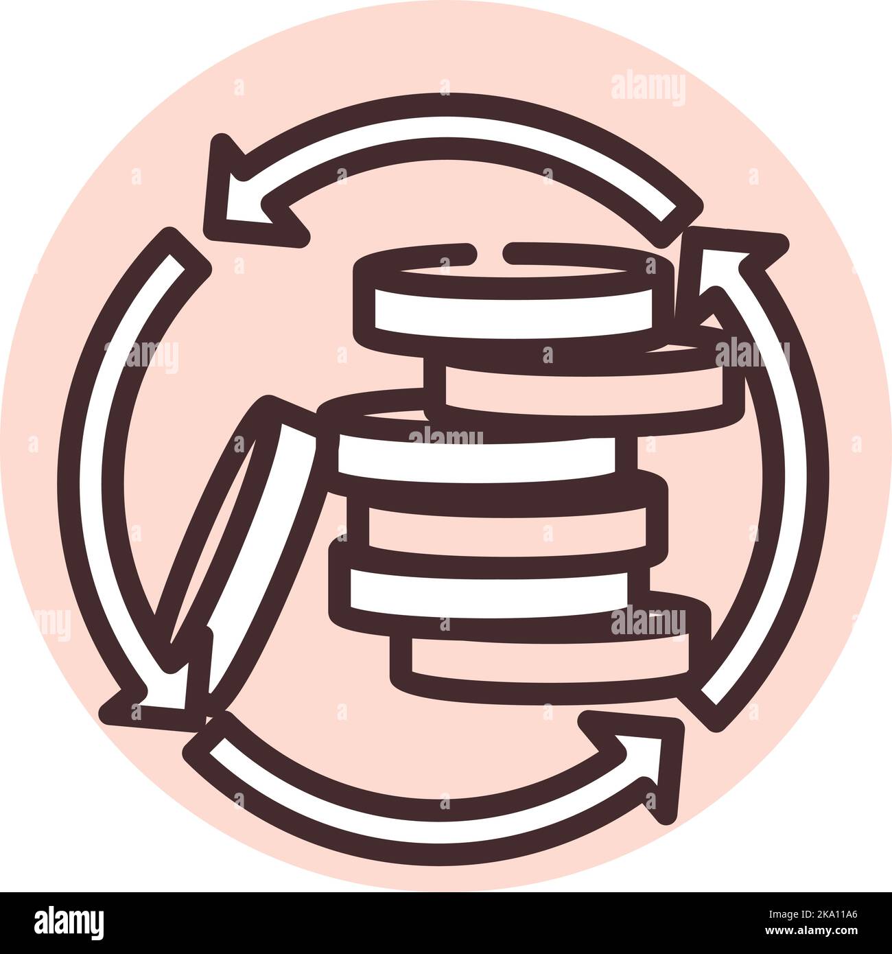 Icon return on investment Stock Vector Images - Alamy