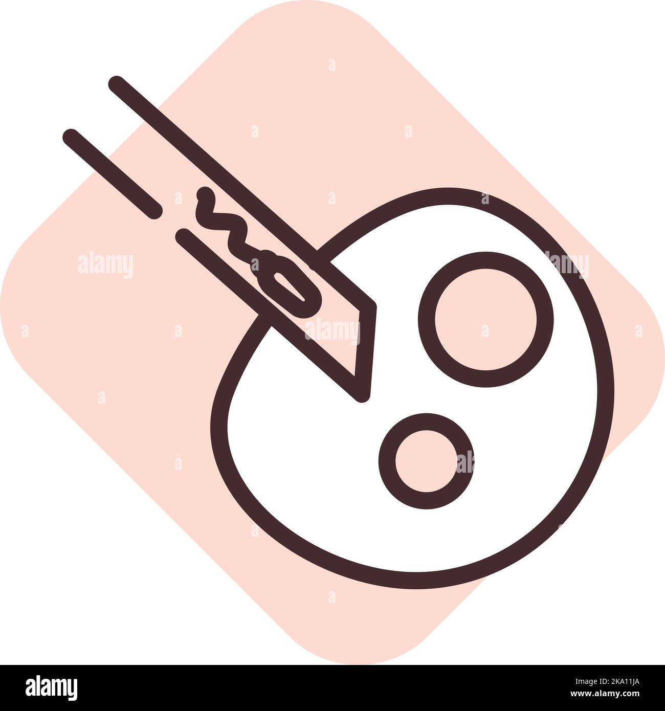 Health IVF, illustration or icon, vector on white background Stock ...