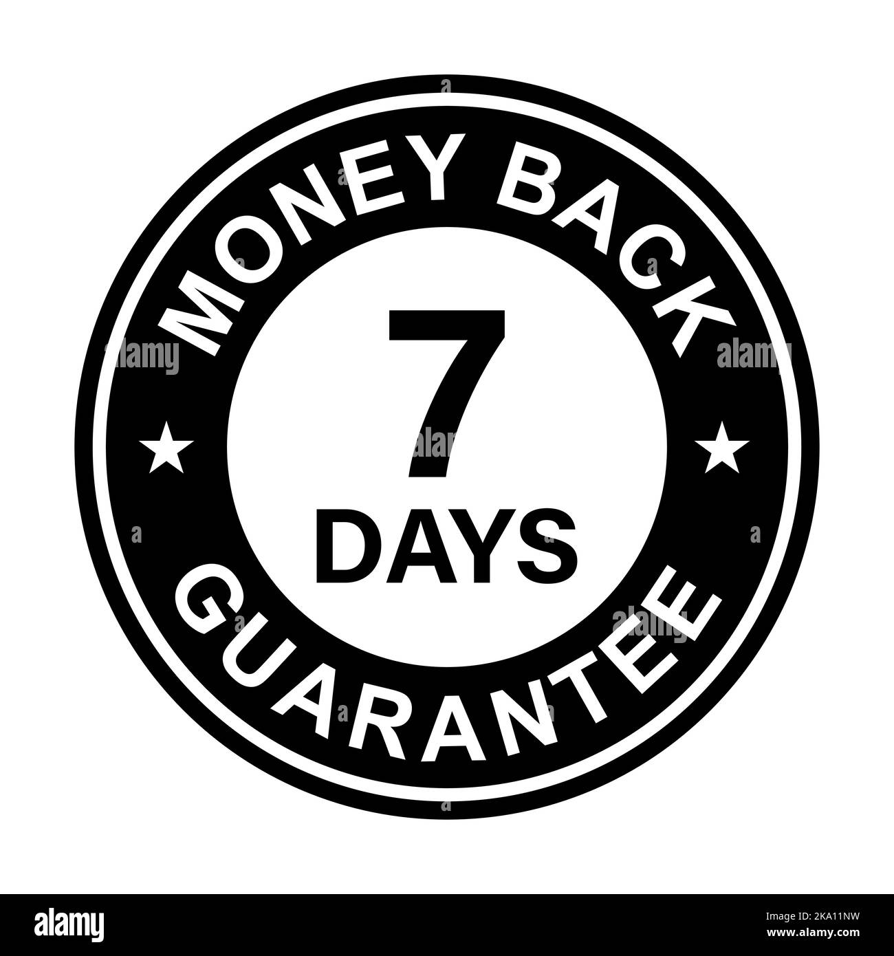 7 days money back warranty icon vector for graphic design, logo ...