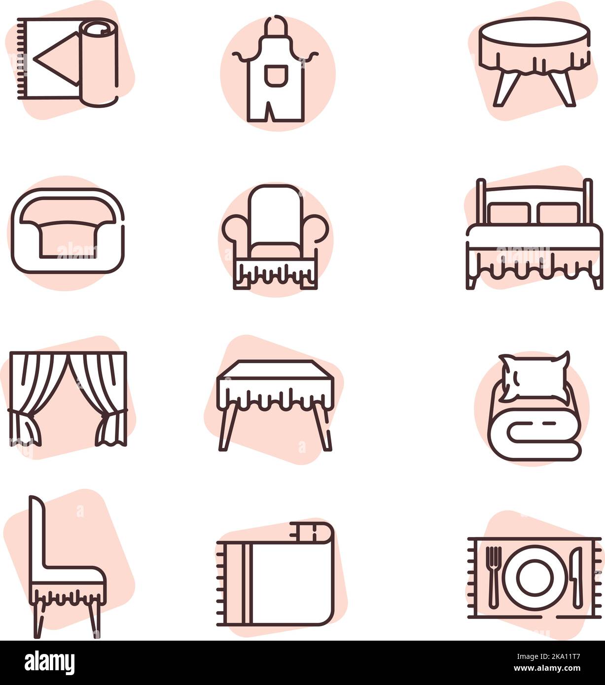 Textile icons hi-res stock photography and images - Alamy