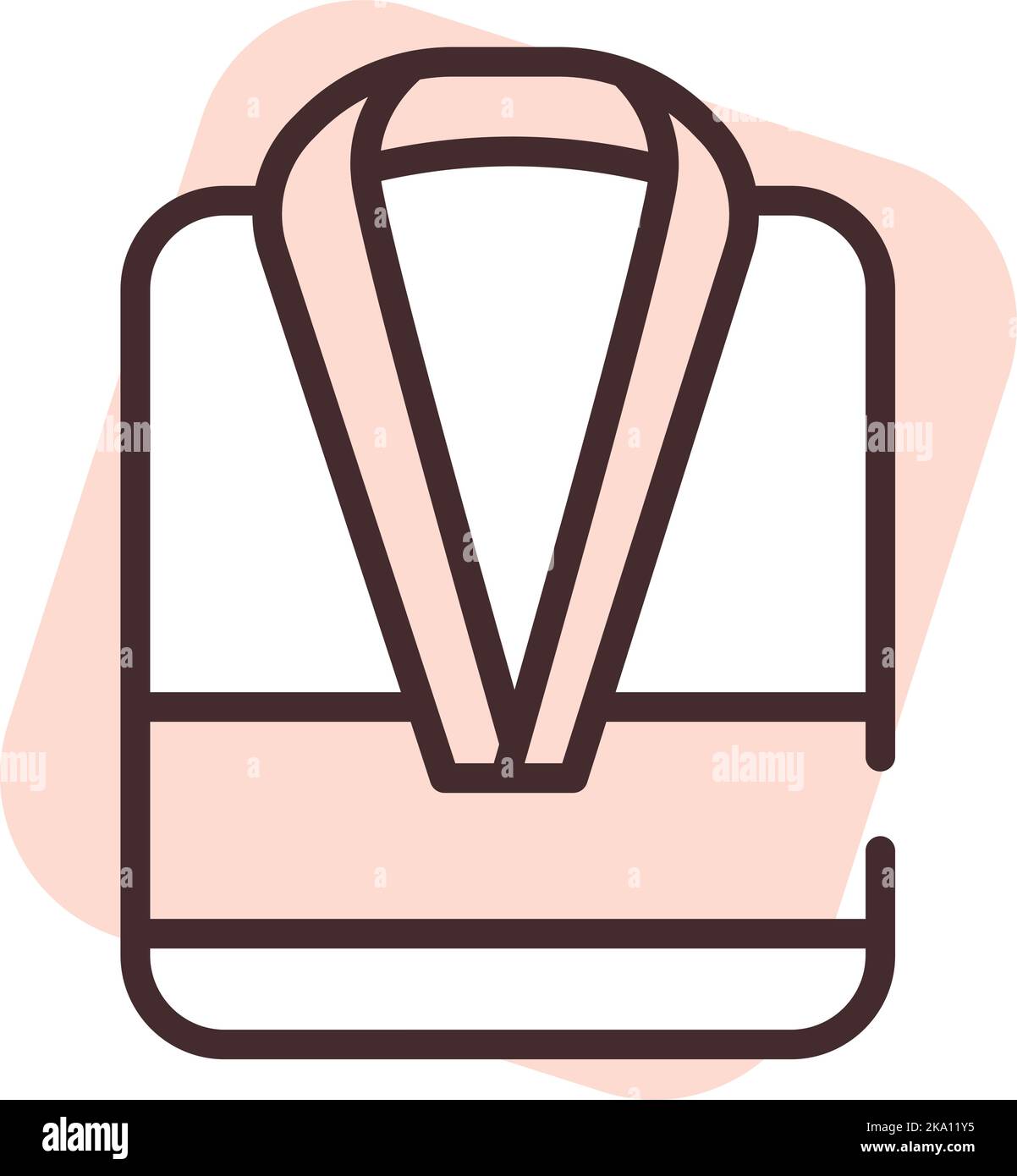 Home textile robe , illustration or icon, vector on white background ...