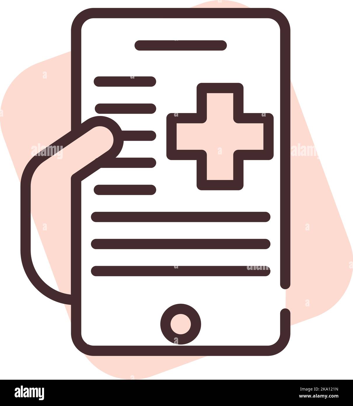 Health care mobile icon Cut Out Stock Images & Pictures - Alamy