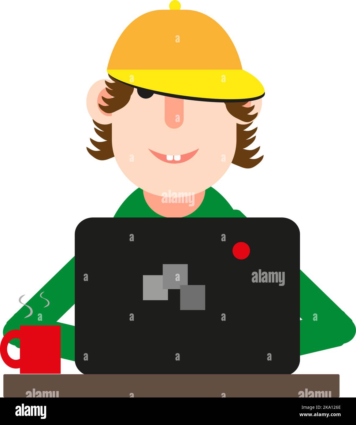 Man in baseball cap on Stock Vector Images - Alamy