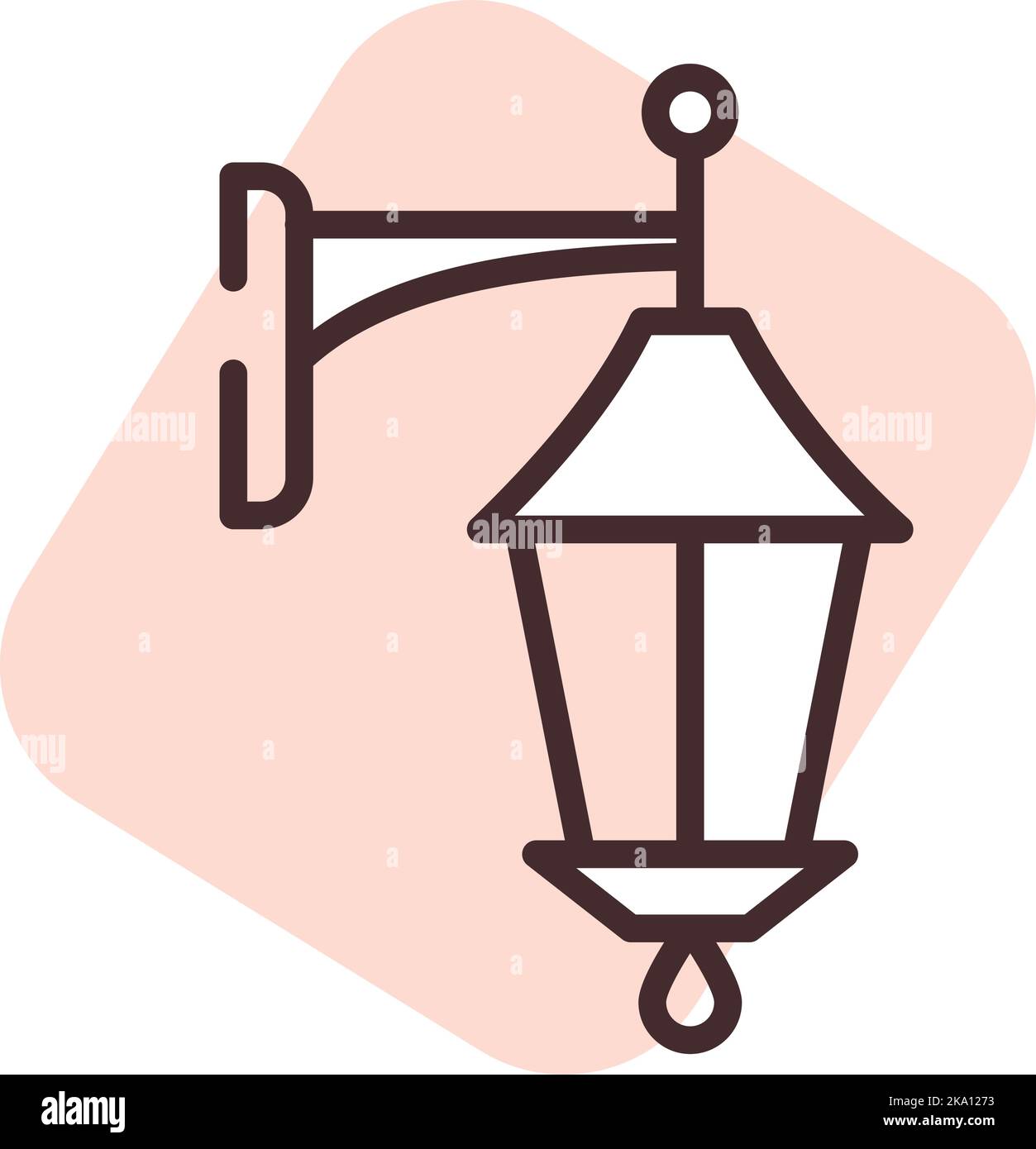Black outdoor lamp Stock Vector Images - Alamy