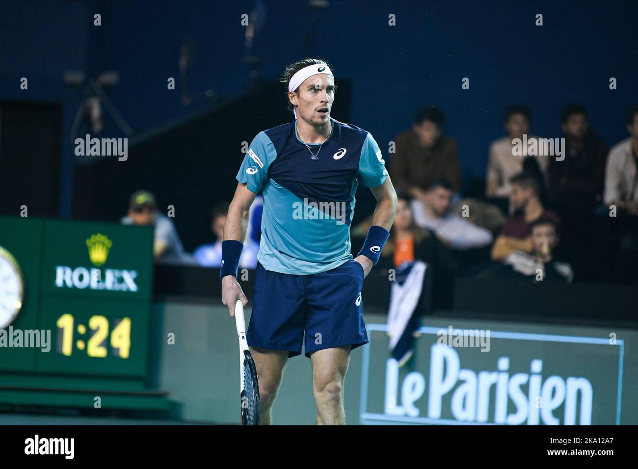 Geoffrey Blancaneaux of France during the Rolex Paris Masters, ATP ...