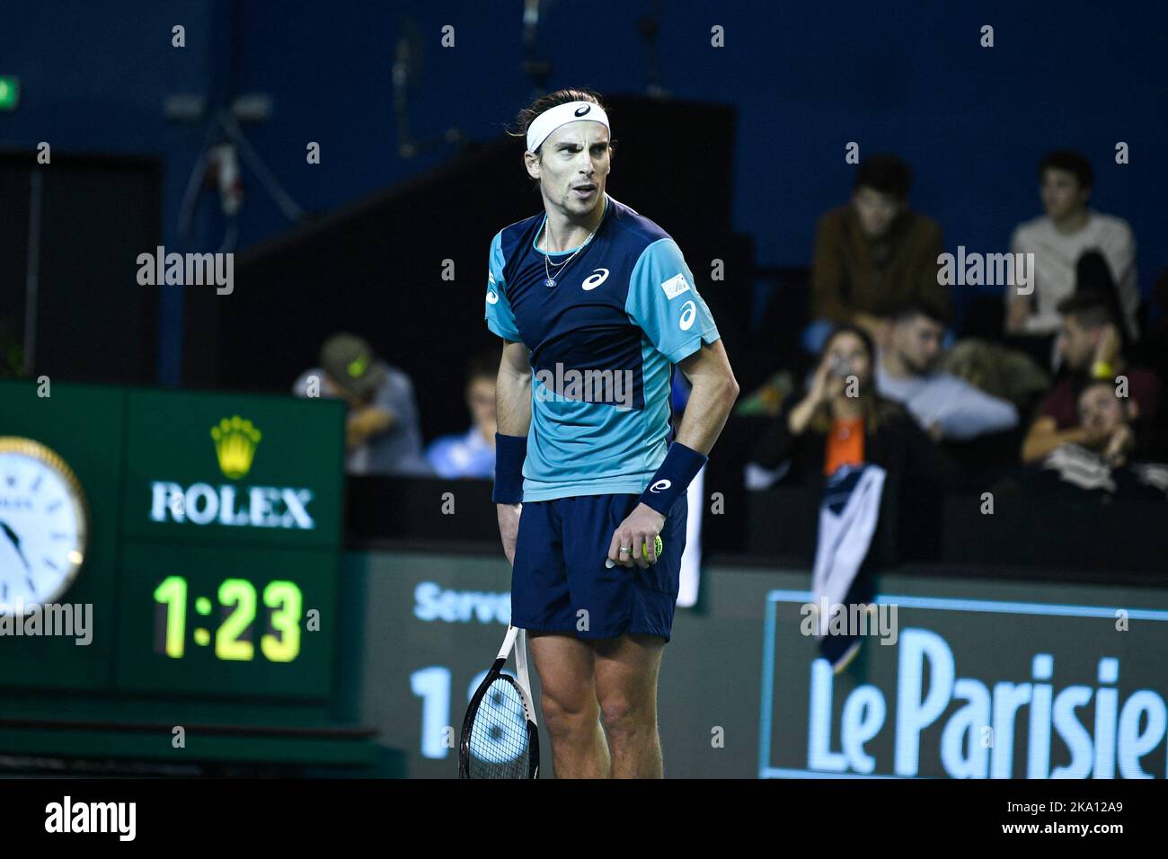 Geoffrey Blancaneaux of France during the Rolex Paris Masters, ATP ...