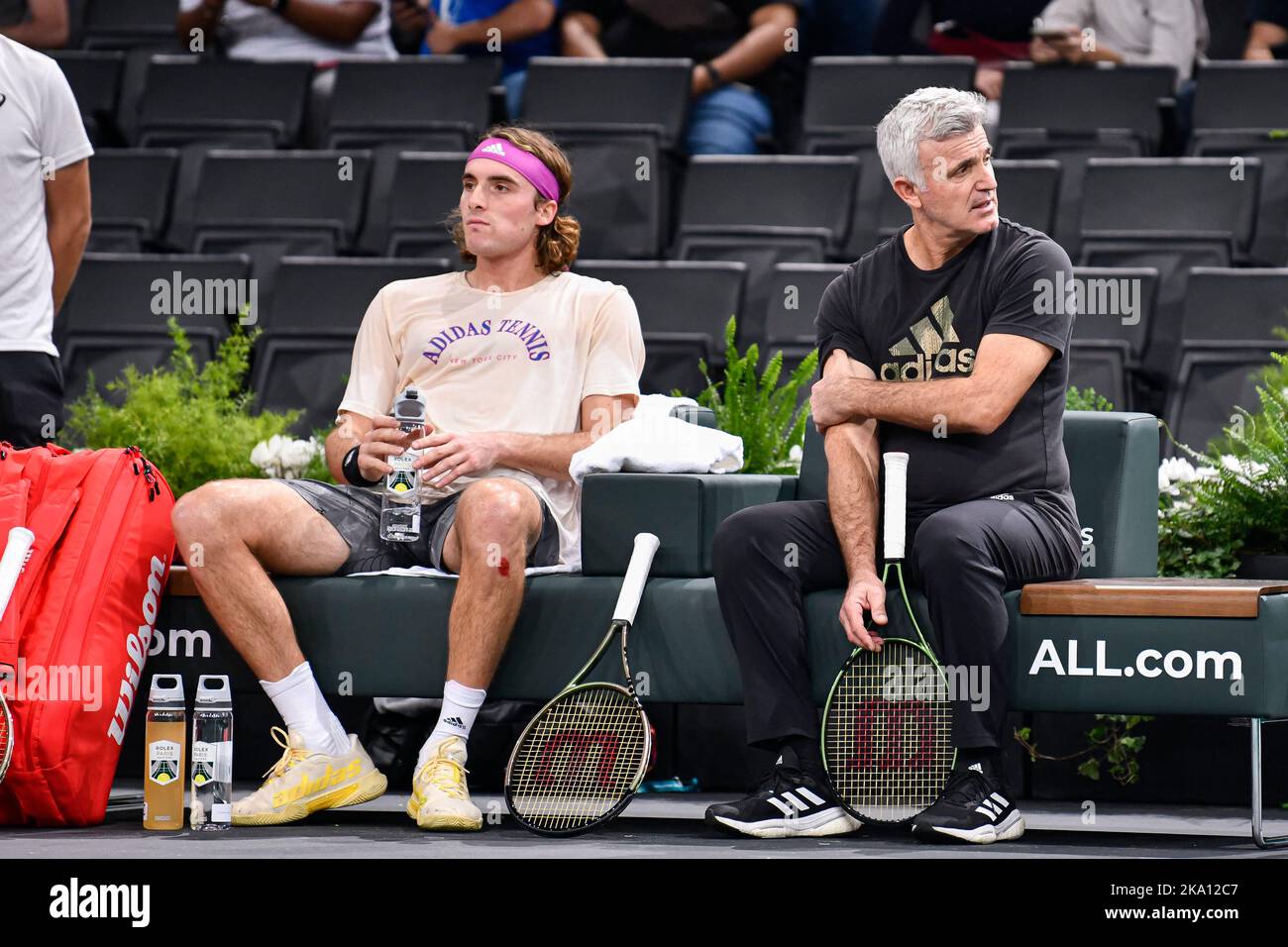 Apostolos Tsitsipas, father and coach of Stefanos Tsitsipas during the ...