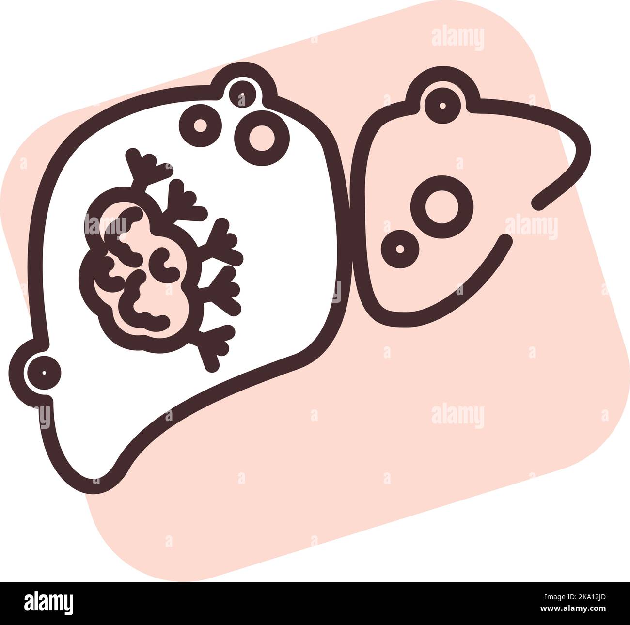 Medical liver, illustration or icon, vector on white background Stock ...