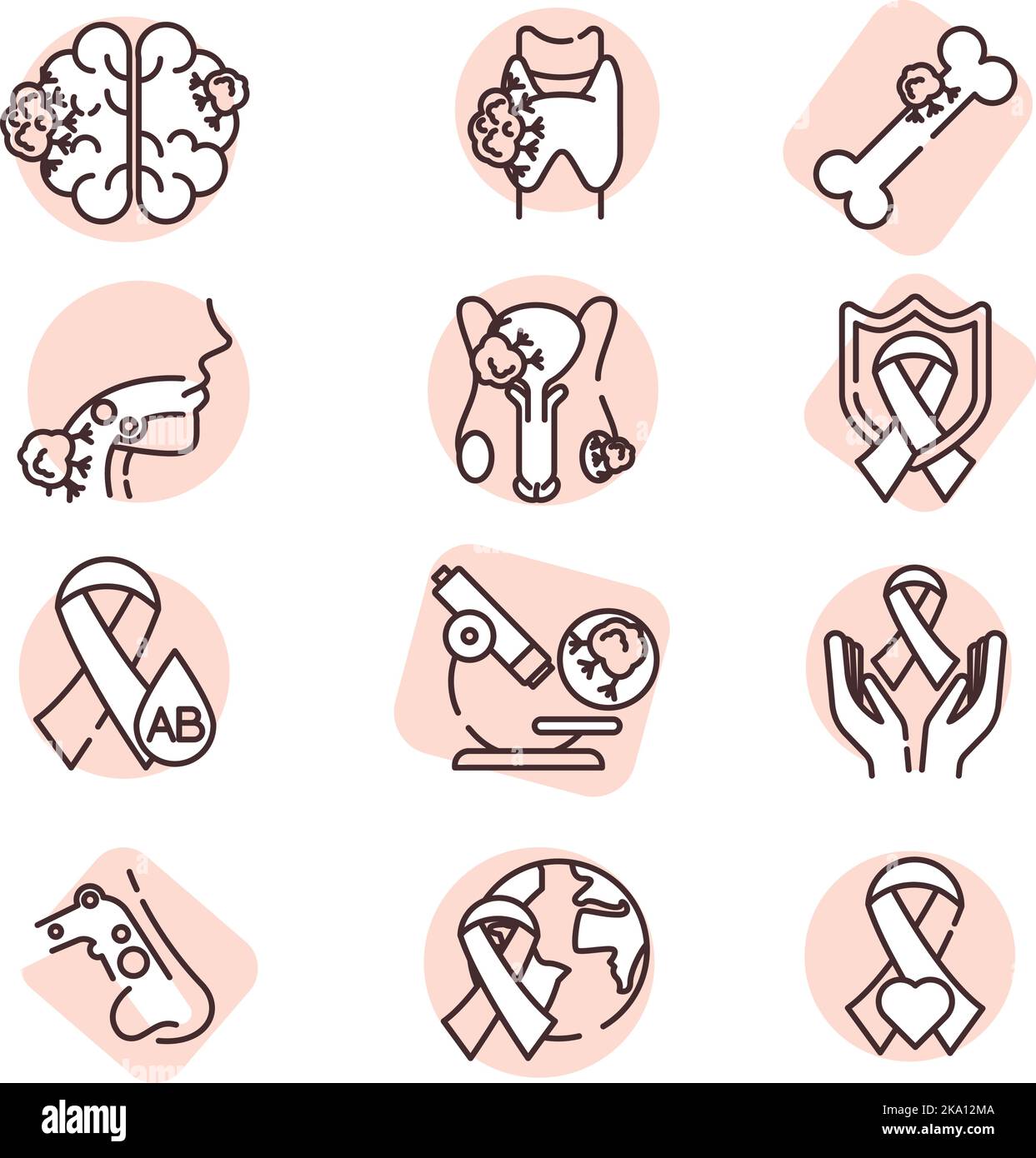 Medical icon set, illustration or icon, vector on white background ...
