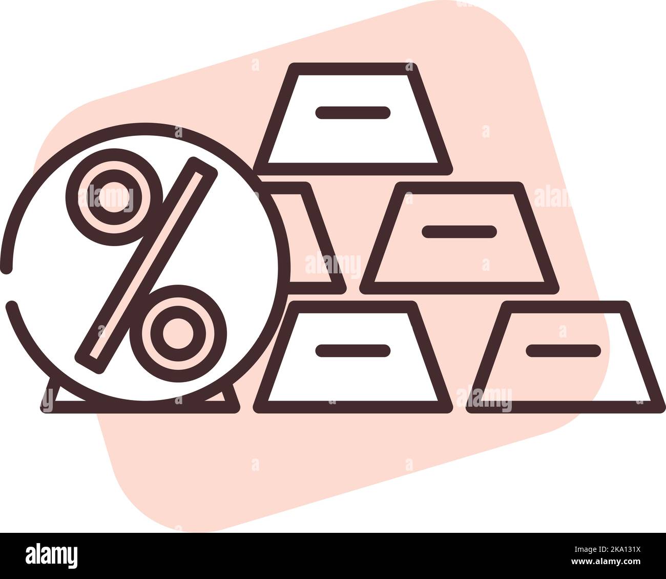 Loan rate percentage icon Cut Out Stock Images & Pictures - Alamy