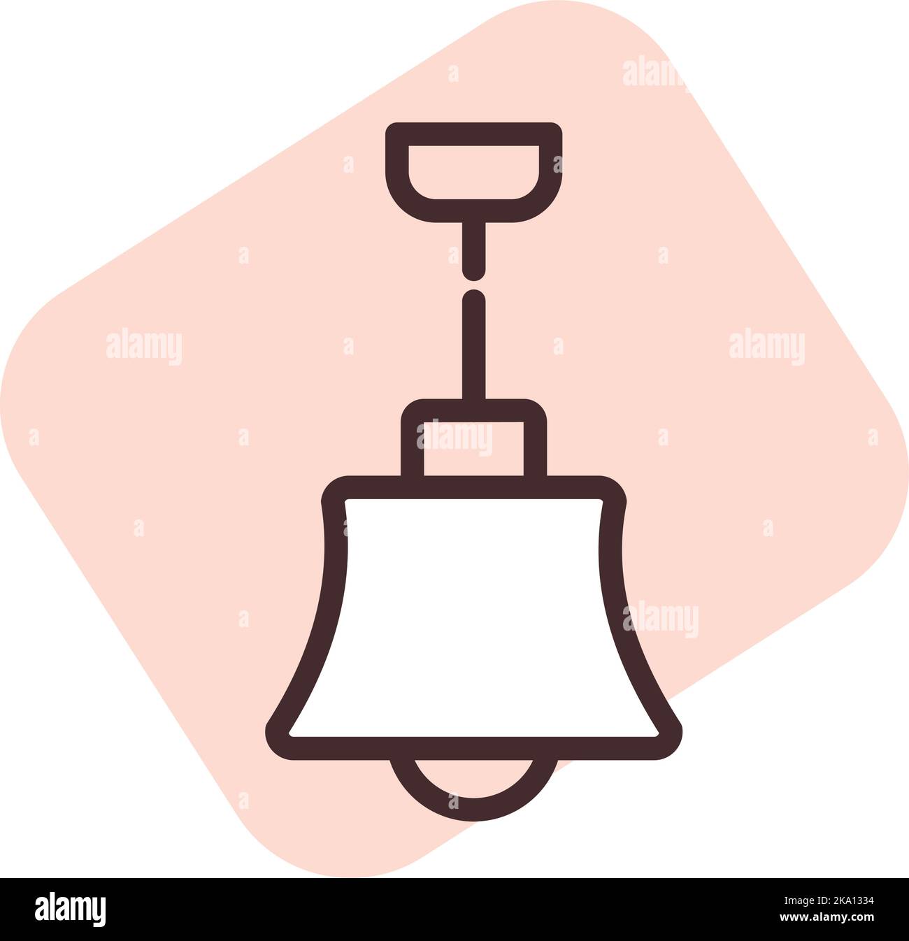 Lamp hanging on ceiling Stock Vector Images - Alamy