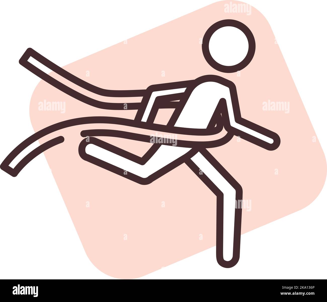 People business winner, illustration or icon, vector on white ...