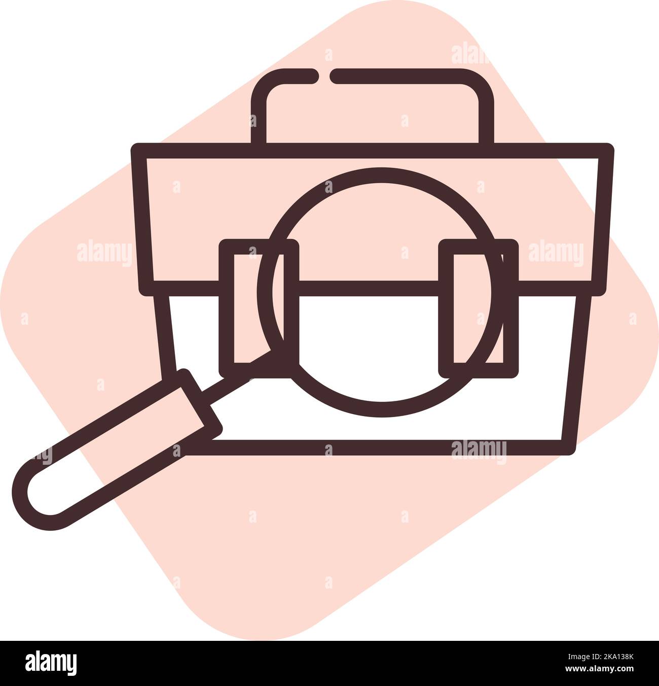 People business finding job, illustration or icon, vector on white ...