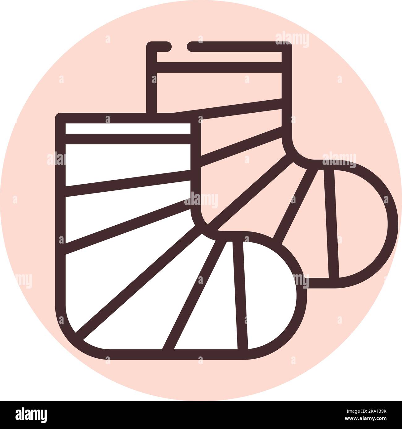Prosthesis traumatology, illustration or icon, vector on white ...