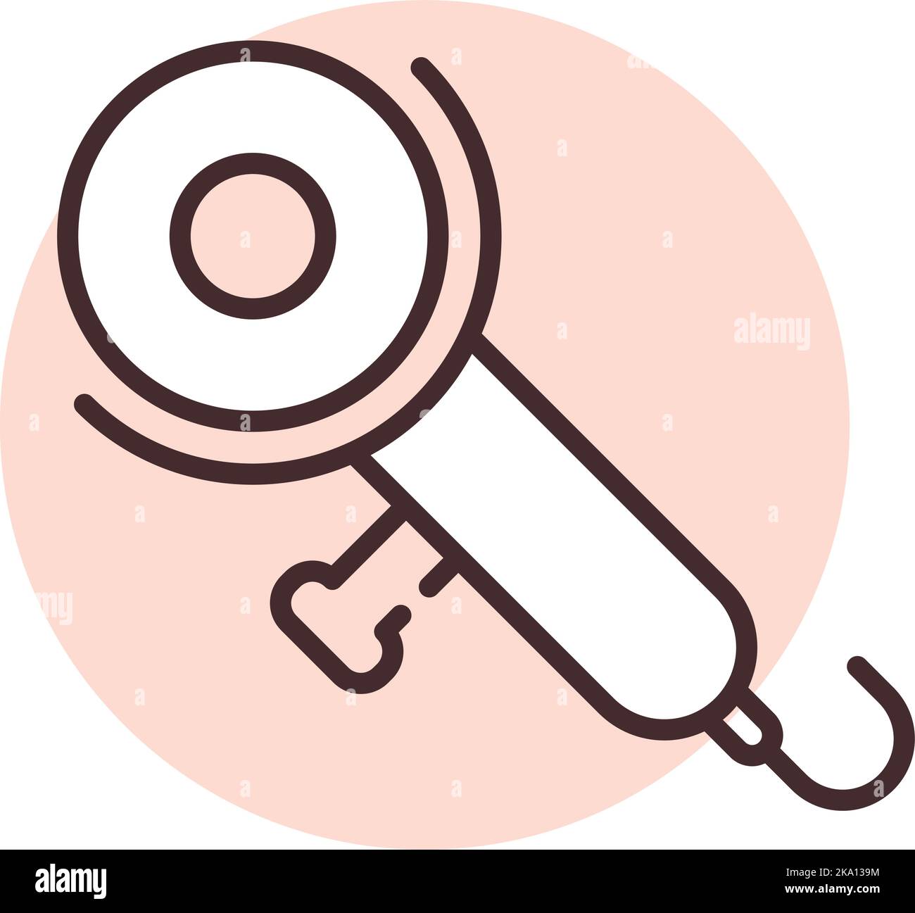 Manufacture cutter, illustration or icon, vector on white background ...