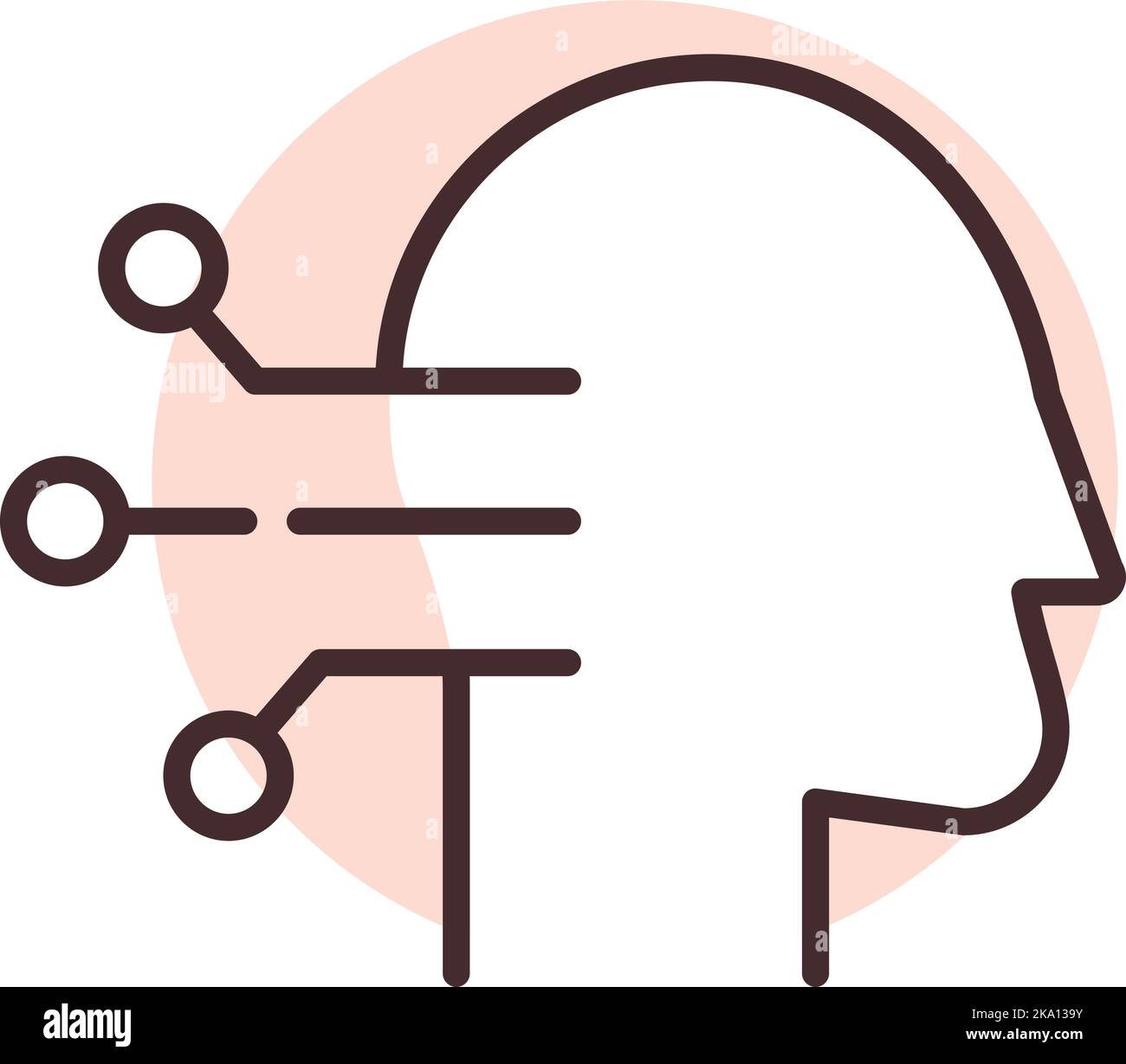 People personality, illustration or icon, vector on white background ...