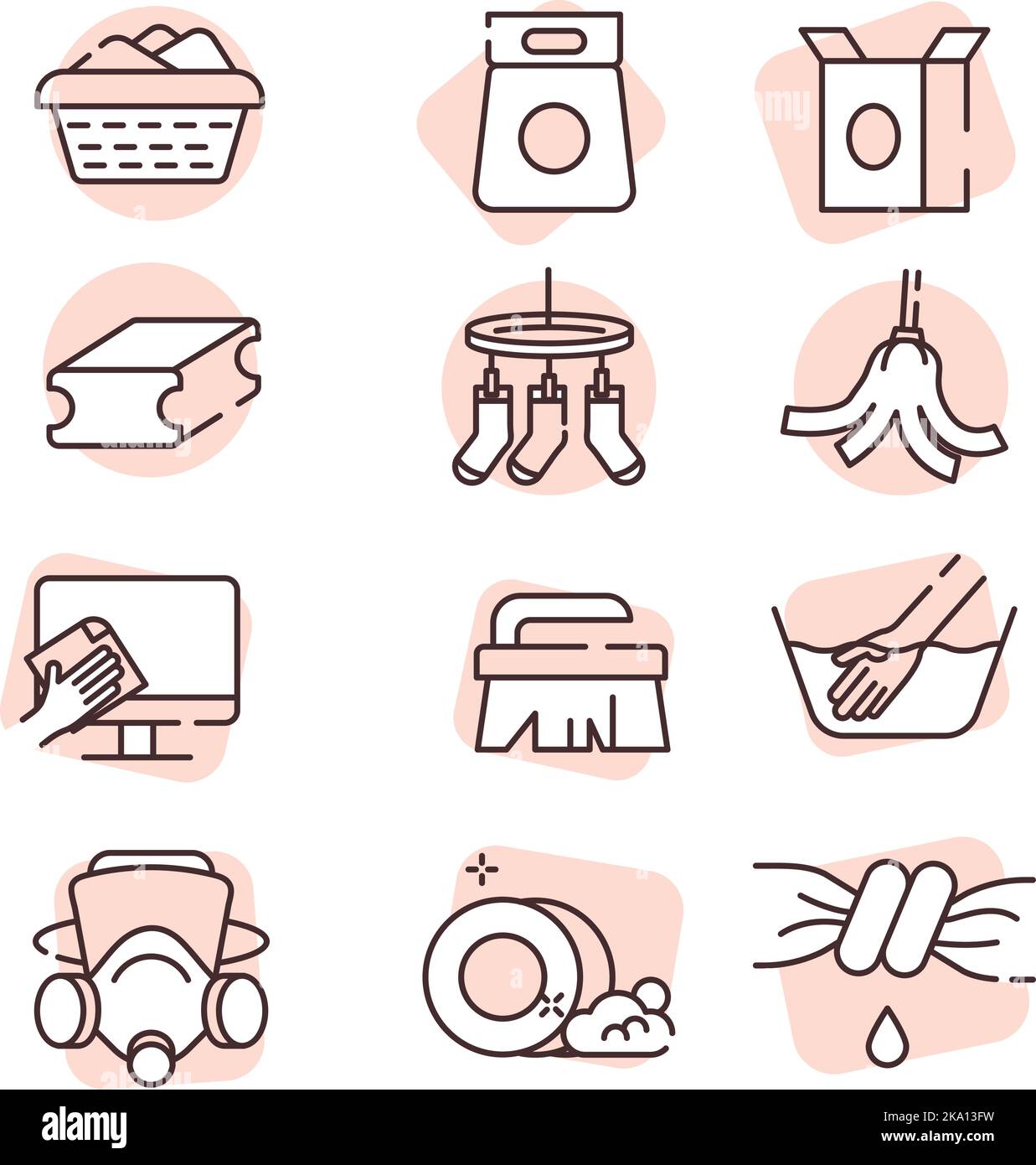 Purification icon set, illustration or icon, vector on white background ...