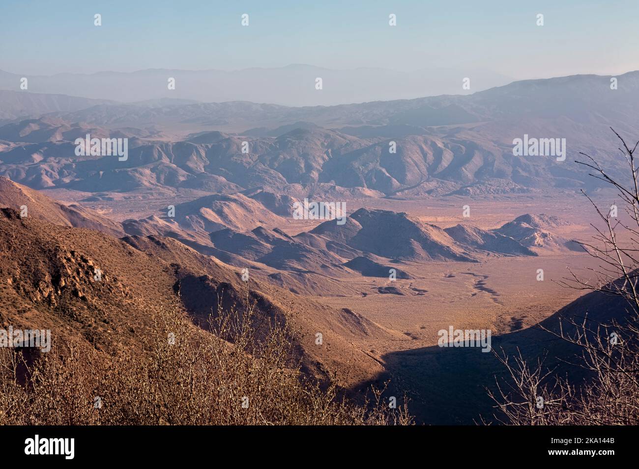 View of the Anza Borrego desert on the Pacific Crest Trail, Mt. Laguna ...
