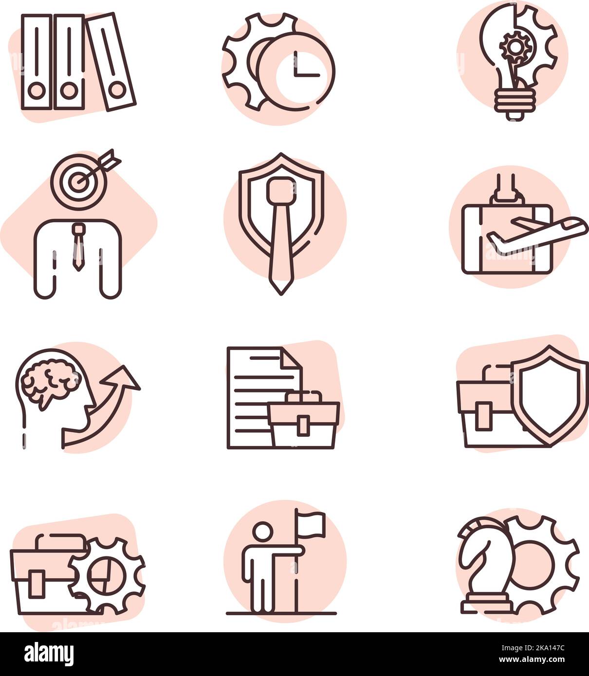 Team work icon set, illustration or icon, vector on white background ...