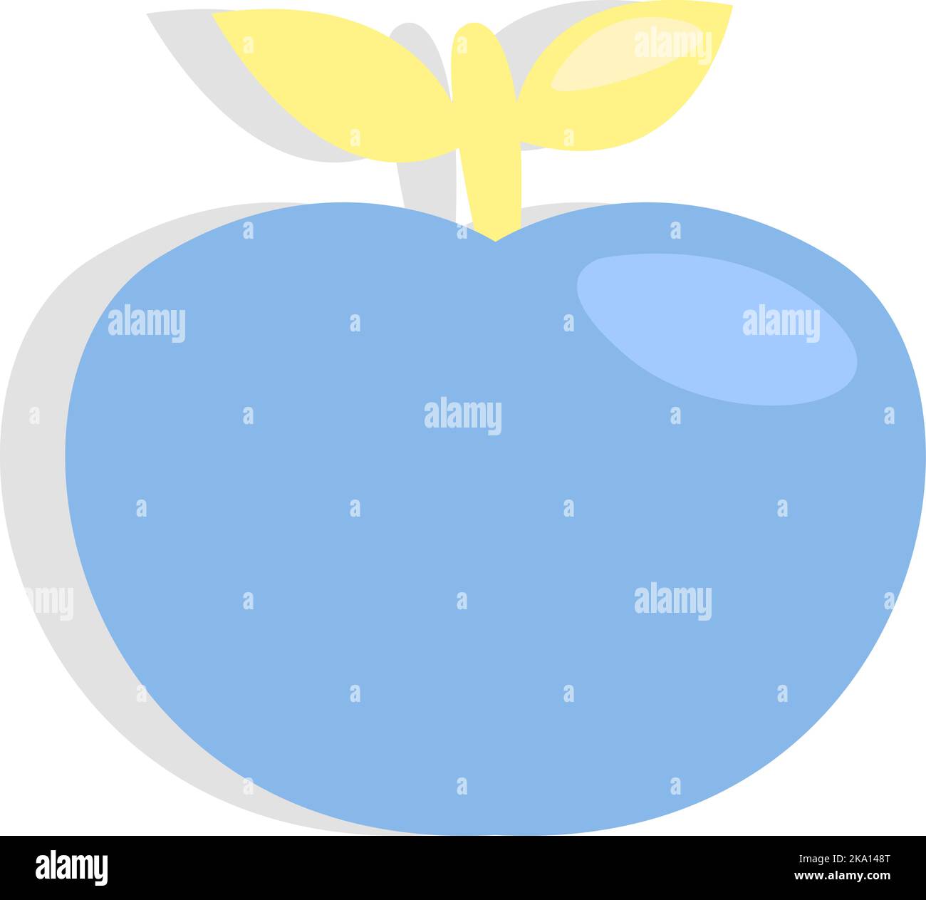 School apple, illustration or icon, vector on white background Stock ...