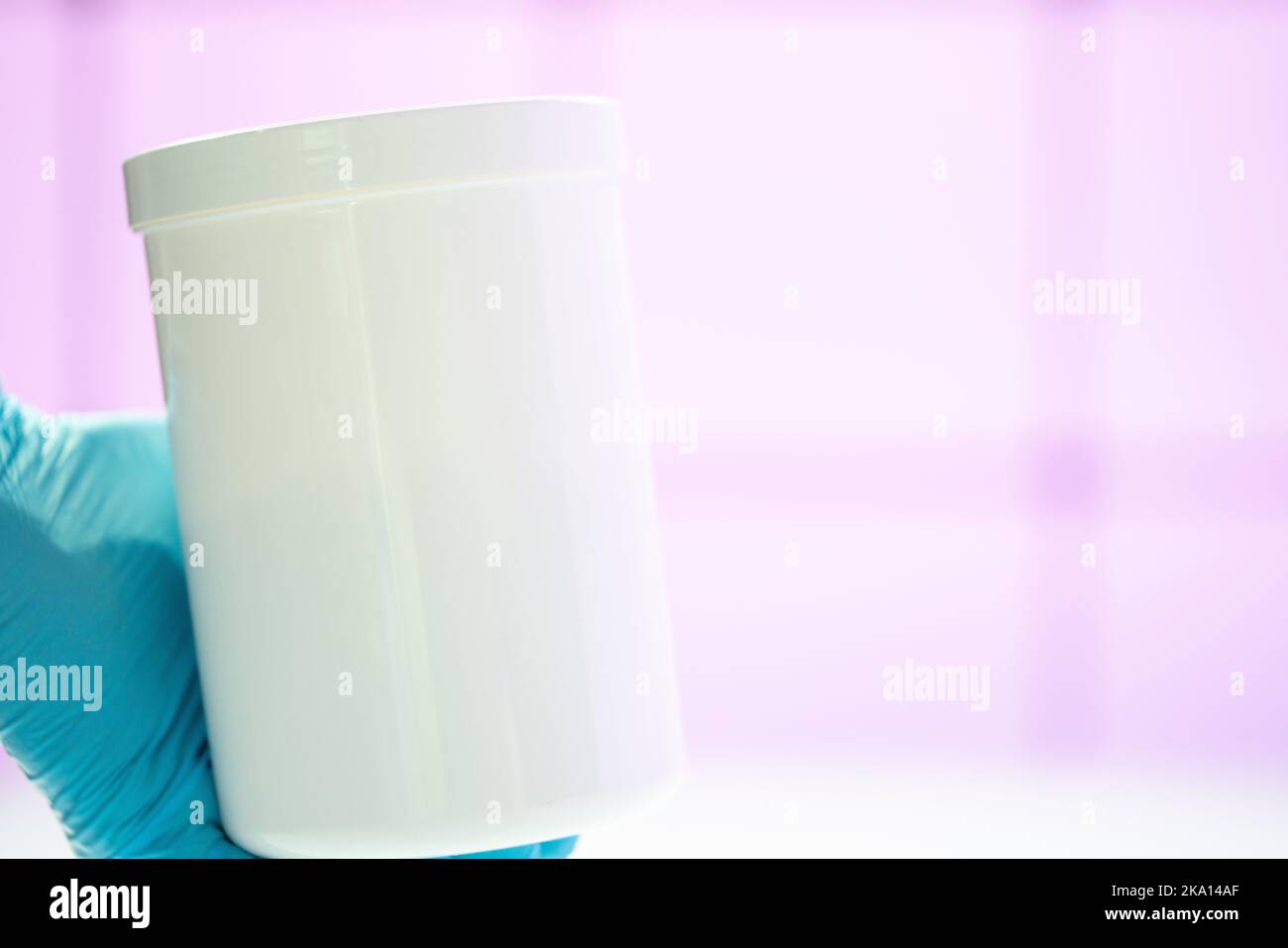 Plastic container for storing chemicals and food additives Stock Photo ...