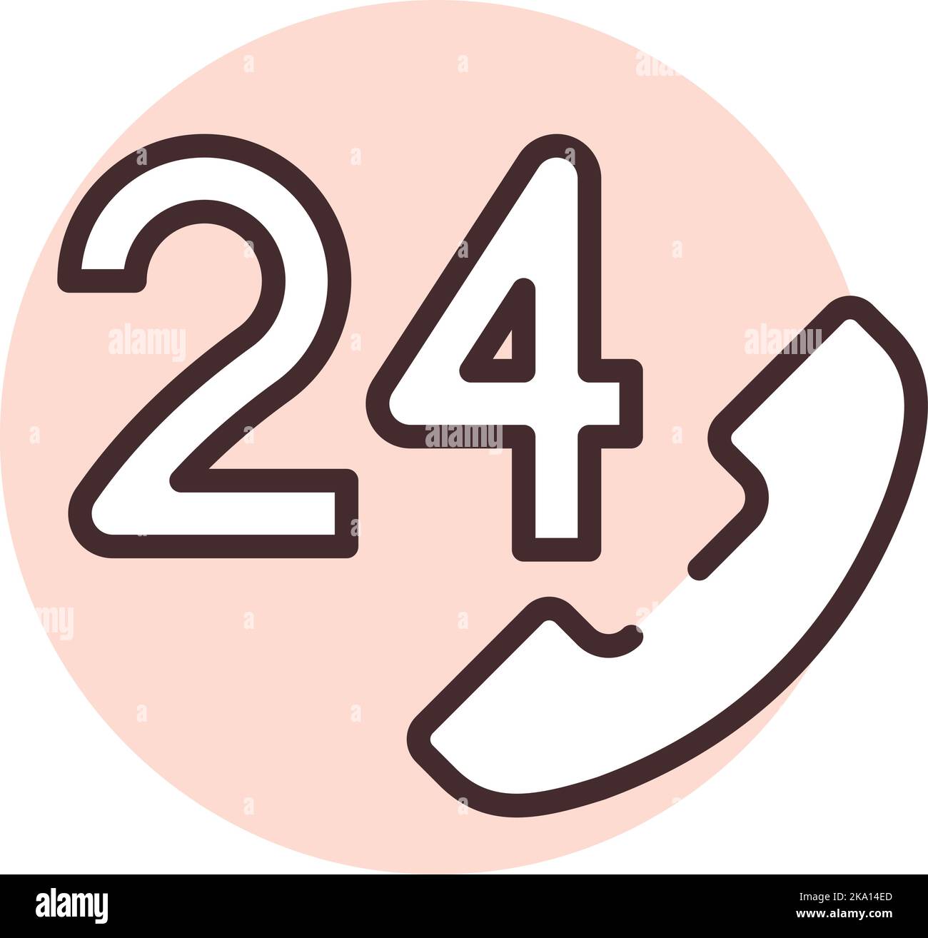 Shimpment 24h, illustration or icon, vector on white background Stock ...