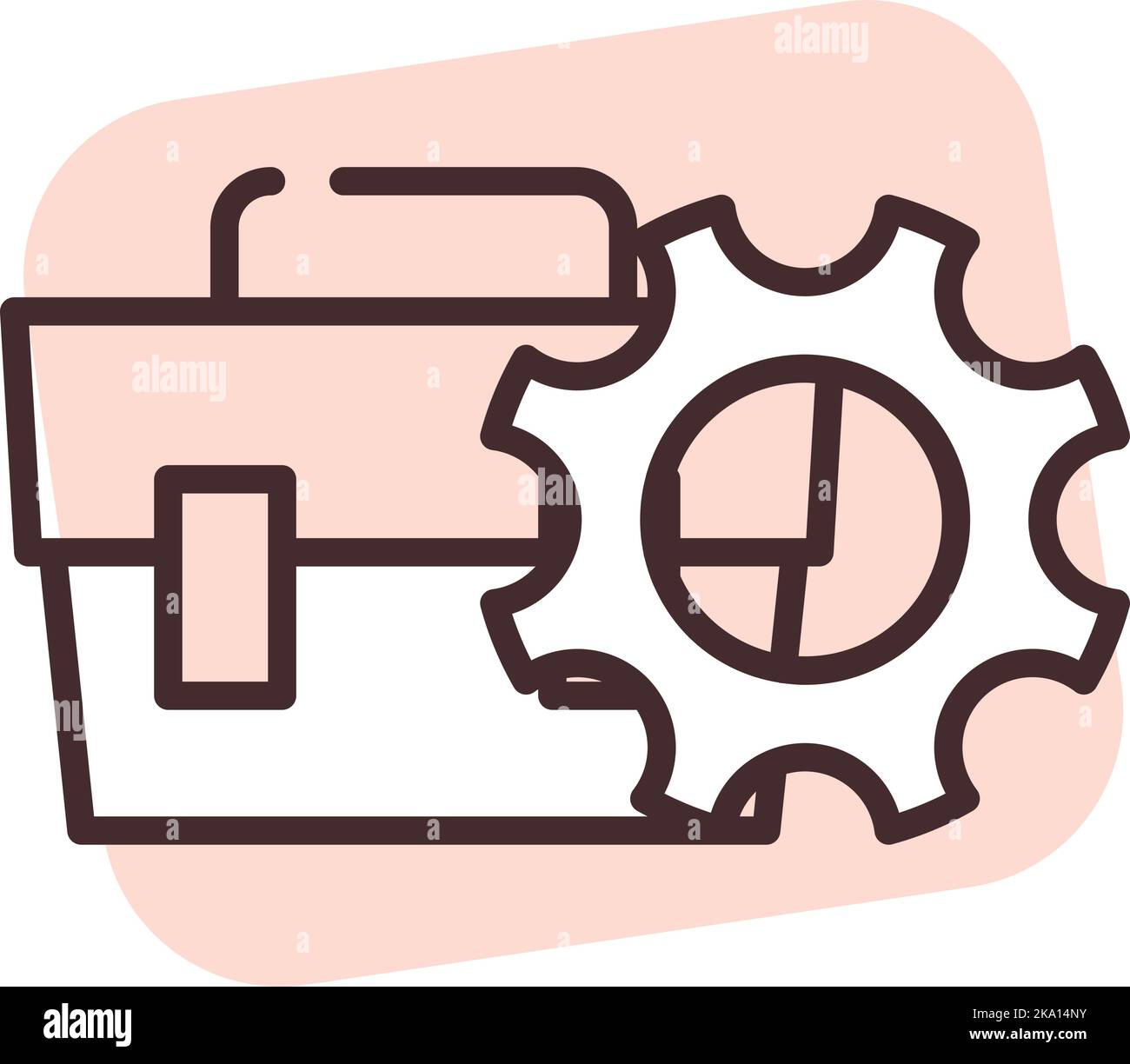 Team work organization, illustration or icon, vector on white ...