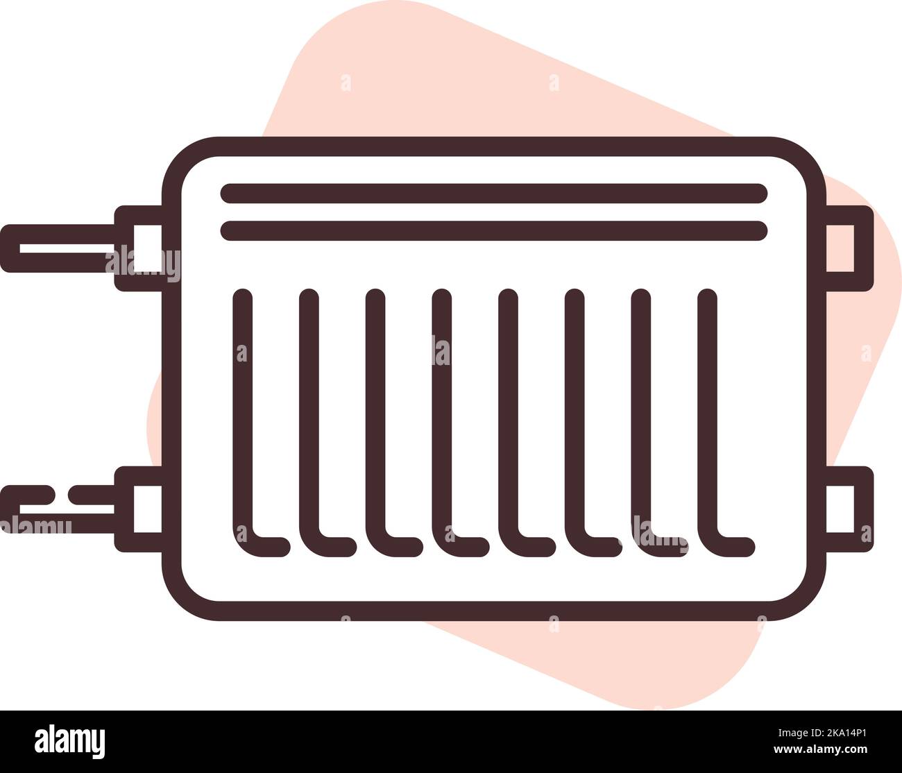 Technology heater, illustration or icon, vector on white background ...