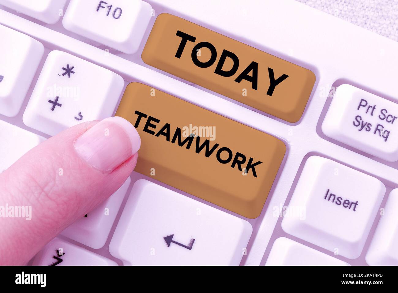 Conceptual caption Teamwork. Word Written on the group s is ...