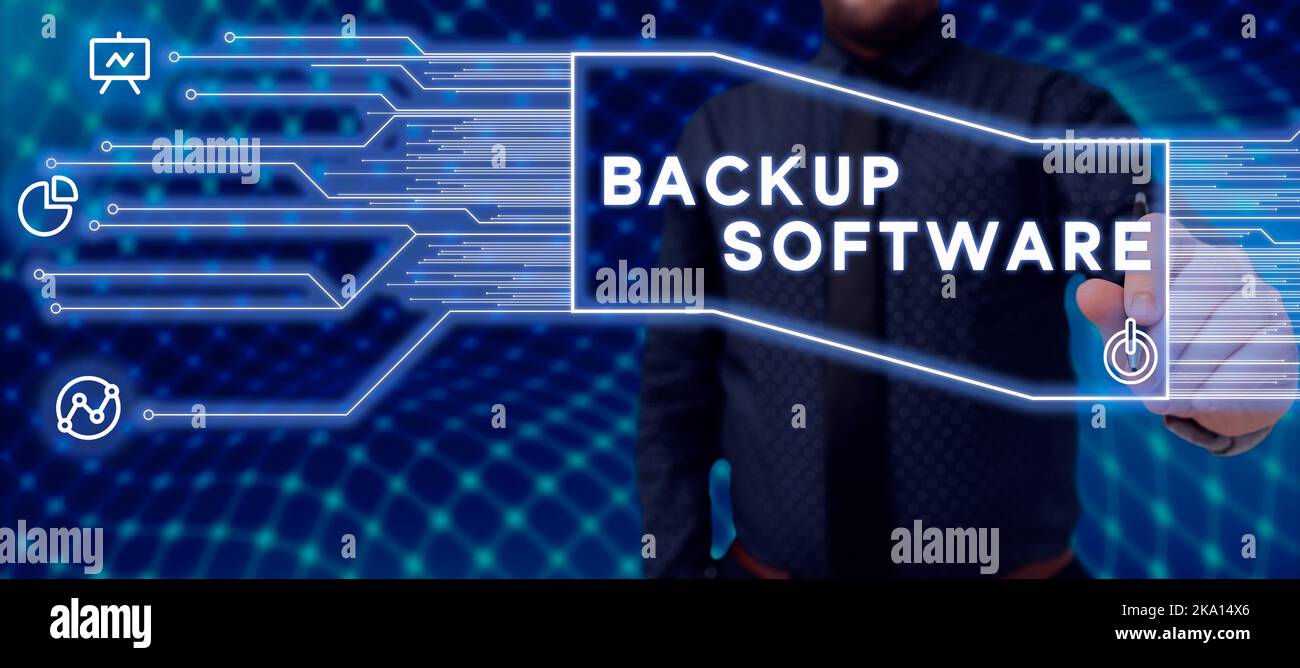 Inspiration showing sign Backup Software. Word Written on boundary ...