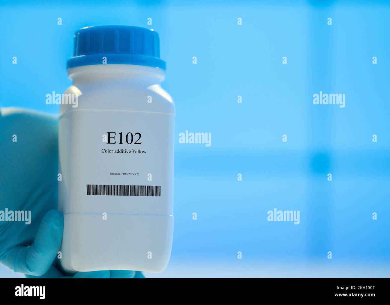 Packaging with nutritional supplements E102 Color additive Yellow Stock ...