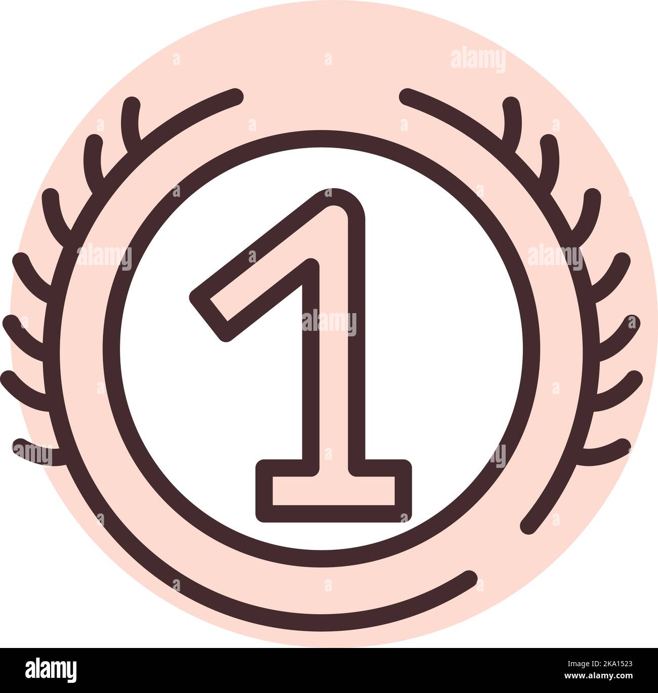 Team work first place, illustration or icon, vector on white background ...