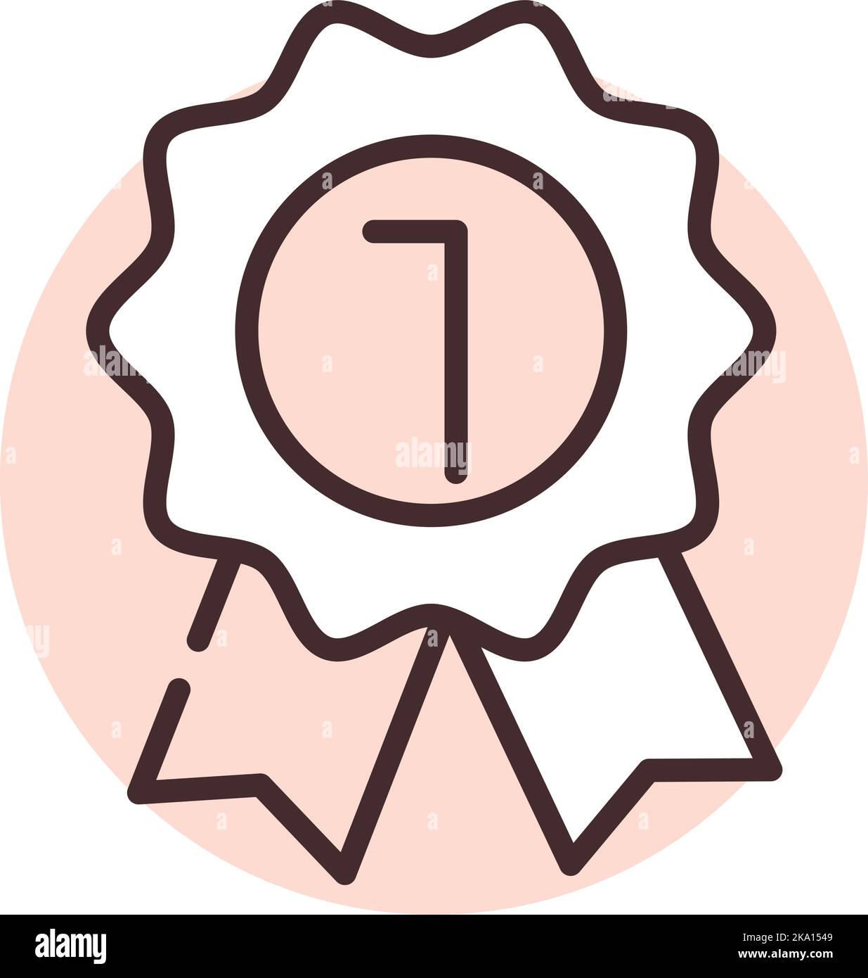 Team work first place, illustration or icon, vector on white background ...