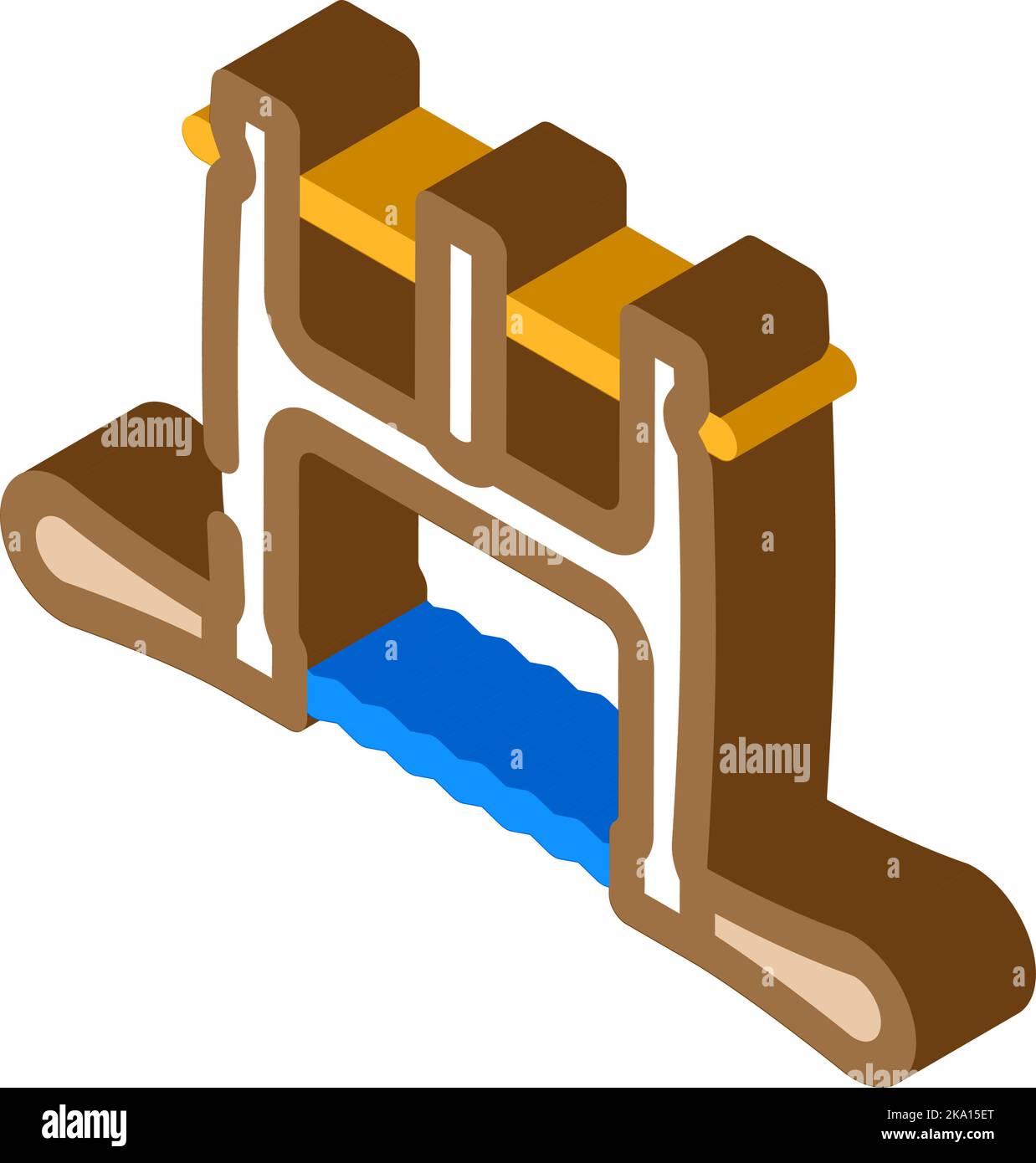 turning hand saw isometric icon vector illustration Stock Vector Image ...