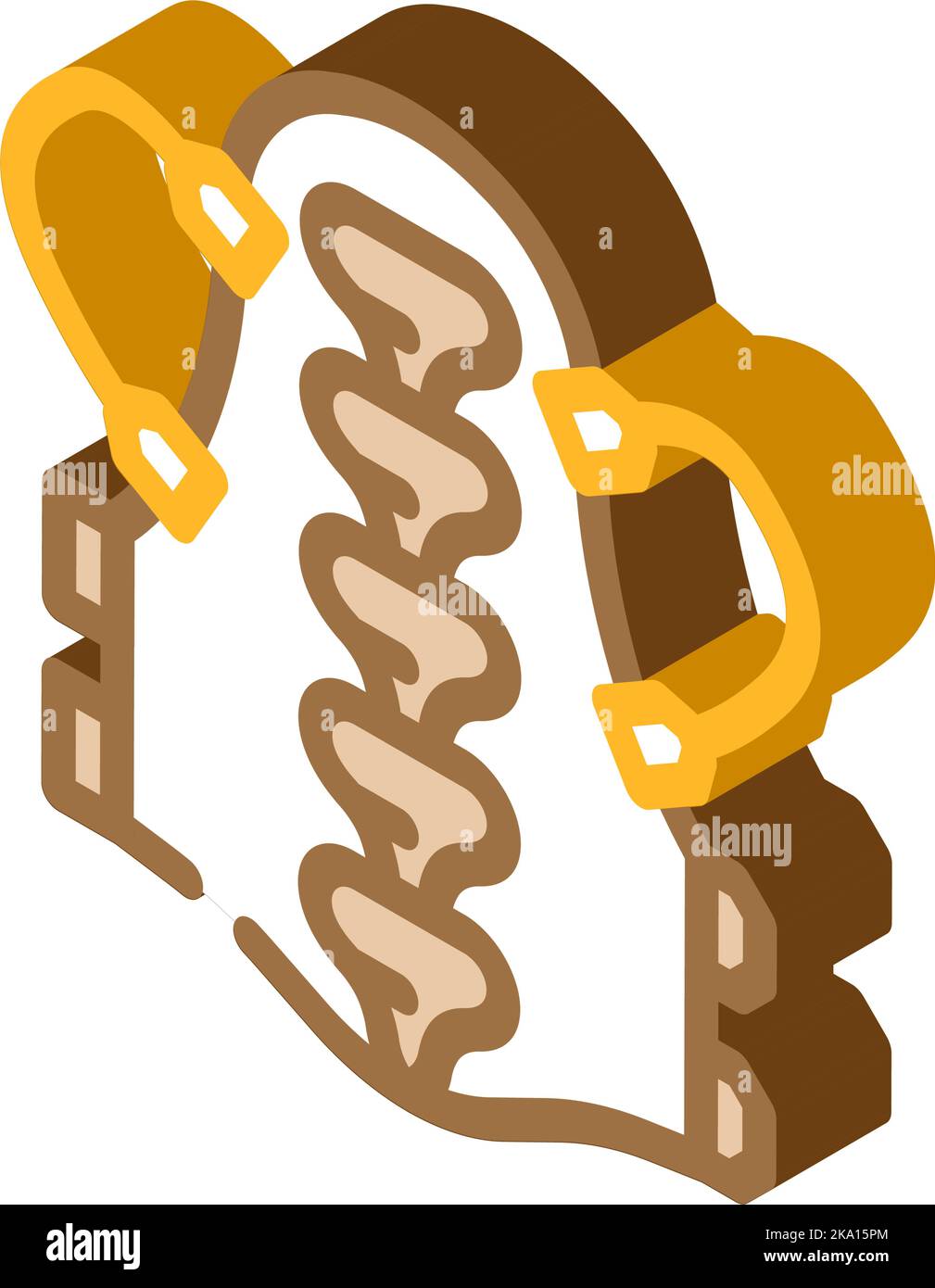 back protection motorcycle isometric icon vector illustration Stock ...