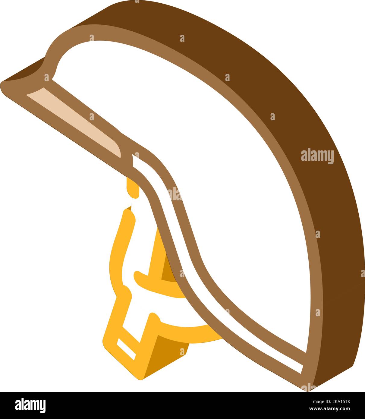 half helmet motorcycle isometric icon vector illustration Stock Vector ...