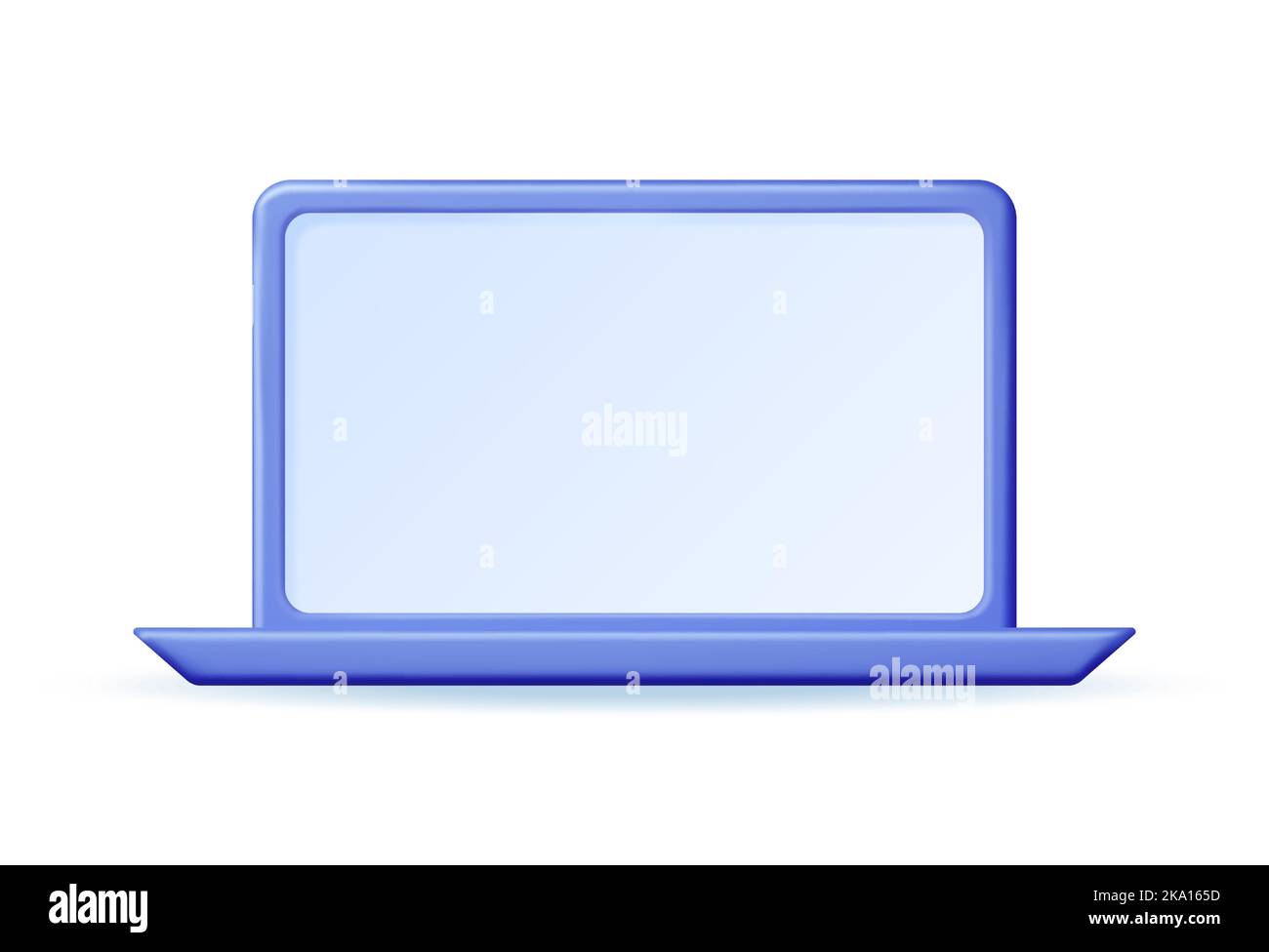 3D Cartoon Laptop Computer Stock Vector Image & Art - Alamy