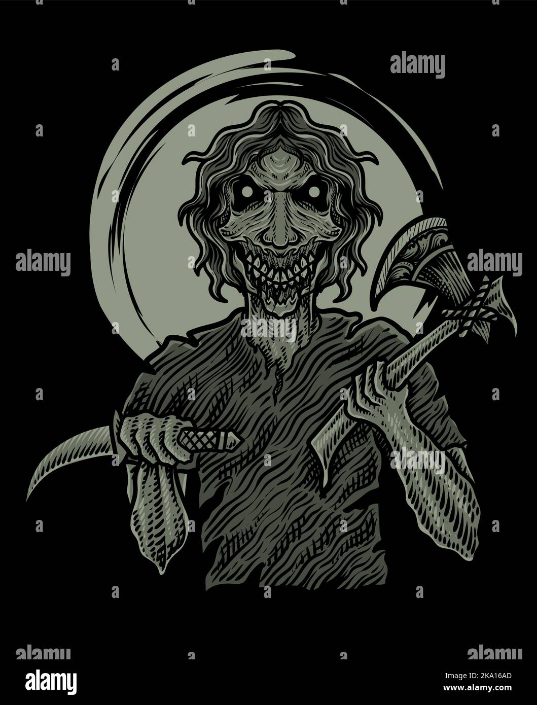 Scary zombies Stock Vector Images - Alamy