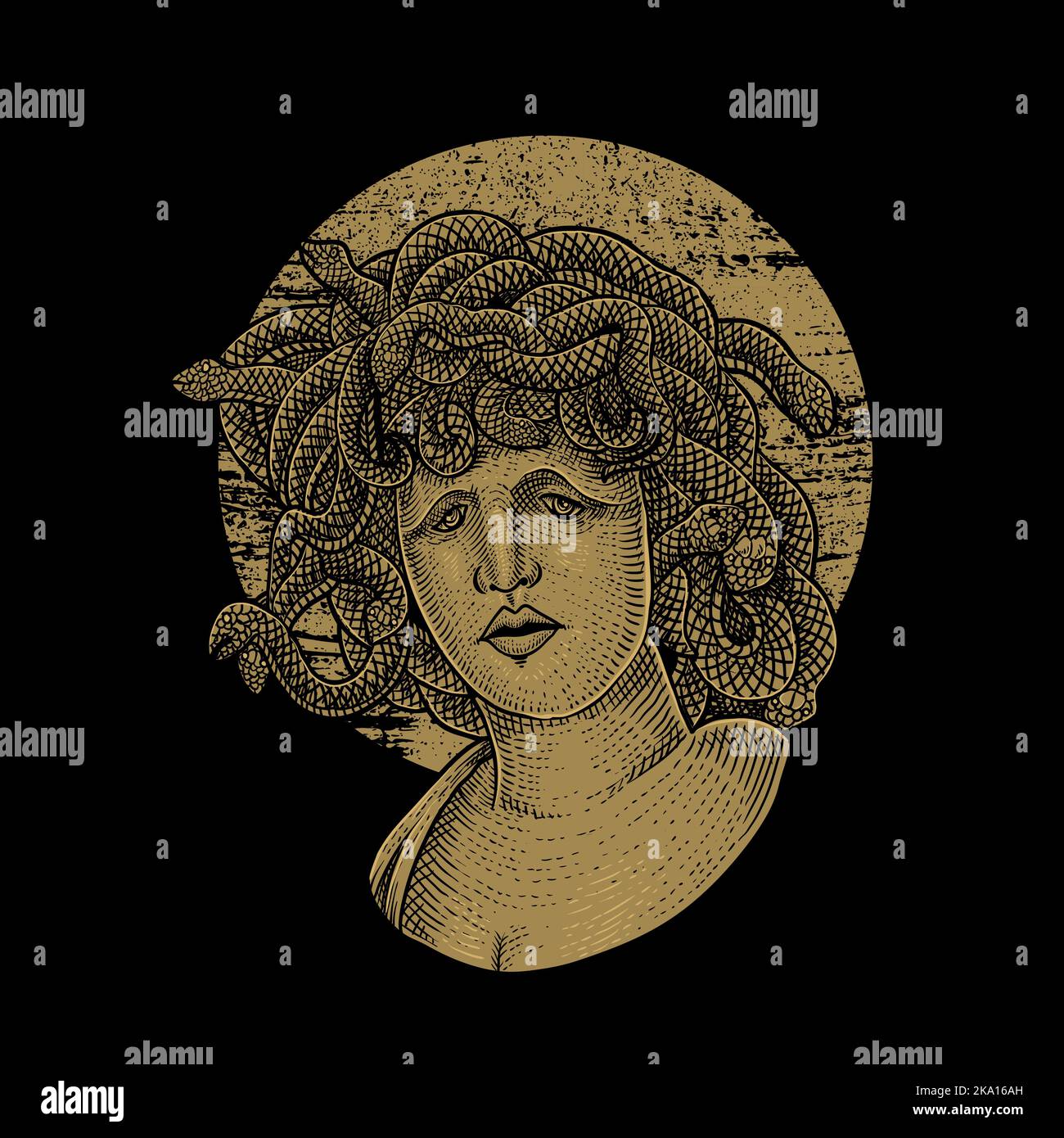 Gorgon Medusa Greece Stock Vector Images Alamy